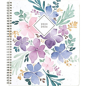 Cambridge greenpath Academic Year Weekly/Monthly Planner, greenpath Art, 11 x 9.87, Floral Cover, 12-Month (July to June): 2023 to 2024