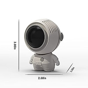 beautymart Personal Fan, Portable Mini Handheld Fan, Astronaut Leafless Fan, Speed Adjustable, USB Rechargeable Fan, for Kids, Women, Men, Home, Office, Indoor, Outdoor, Sport, ect (WHITE)