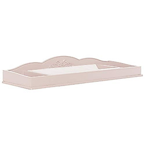 Evolur Aurora Change Tray I Lasting Quality I Intricate Ribbon Bow Scrollwork, Dusty Rose