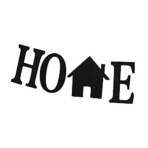 Home Sweet Home Banner - Welcome Home Bunting Garland for Housewarming/Family Party Decorations, Welcome Home Sign Gold Black Glitter.