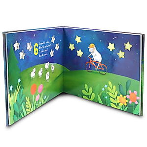 Piggy Toes Press Ten Wishing Stars: A Countdown to Bedtime Book Bundle ~ Glow in The Dark Bedtime Counting Book for Toddlers, Babies with ABC Stickers (Toddler Learning Books)