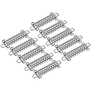 MECCANIXITY Tent Spring Buckle, 90x30mm Heavy Type Stainless Steel Rope Tensioner Accessories for Awning Tarps Wire Racks, Pack of 10