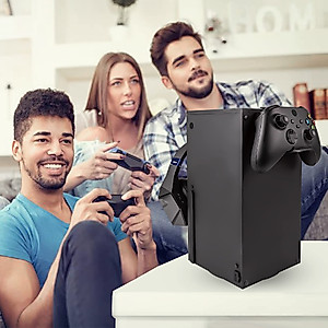 Dust Cover Set for Xbox Series X Console, Dust Filter Covers with 2 Controller Holder Hanger Stand and 8 Dust Plugs Compatible with Xbox Series X