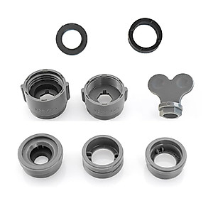 Faucet Adapter Kits for Kitchen Bathroom Suitable for 24mm outer threads and 22mm inner threads Faucet Male Female Faucet Mount Filter Garden Hose Bathtub Aerator Diverter Water Filter Accessories