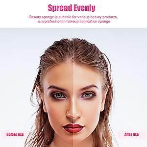 4 Pcs Makeup Sponge Set, Foundation Multi-colored Beauty Blender Sponge Storage Case, Makeup Sponge with Holder, Flawless for Cream, Liquid Foundation & Powder Application, Super Soft Latex Free