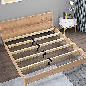 Skuehod Metal Adjustable Bed Legs Replacement Set of 4,Center Support Legs for Steel Bed Frame Slat Support (7"-13")