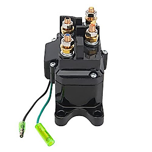 Winch Solenoid 12V Winch Solenoid Relay Contactor for ATV UTV 3000-5000lbs 4WD 4x4 Winches Winch Replace Number 63070 62135 74900 2875714 70715