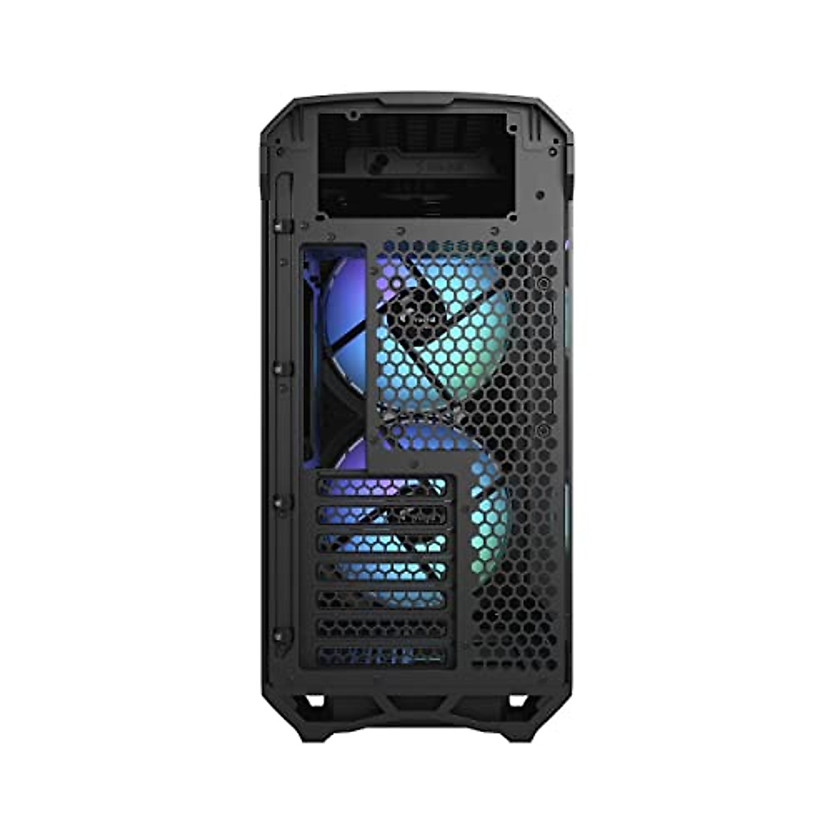 Fractal Design Torrent Compact RGB Black - Light Tint Tempered Glass Side Panels - Open Grille for Maximum air Intake - Two 180mm RGB PWM Fans Included - Type C - ATX Airflow Mid Tower PC Gaming Case