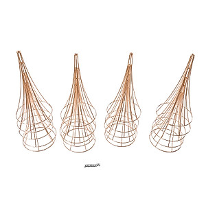 LOYALHEARTDY 10 Pcs Tall Metal Trumpet Vase, 31.5inch Metal Flowers Stand Wedding Centerpiece Table Decorations, Gold Centerpieces Road Lead Flower Rack for Wedding Decorations, Party, Event, Home