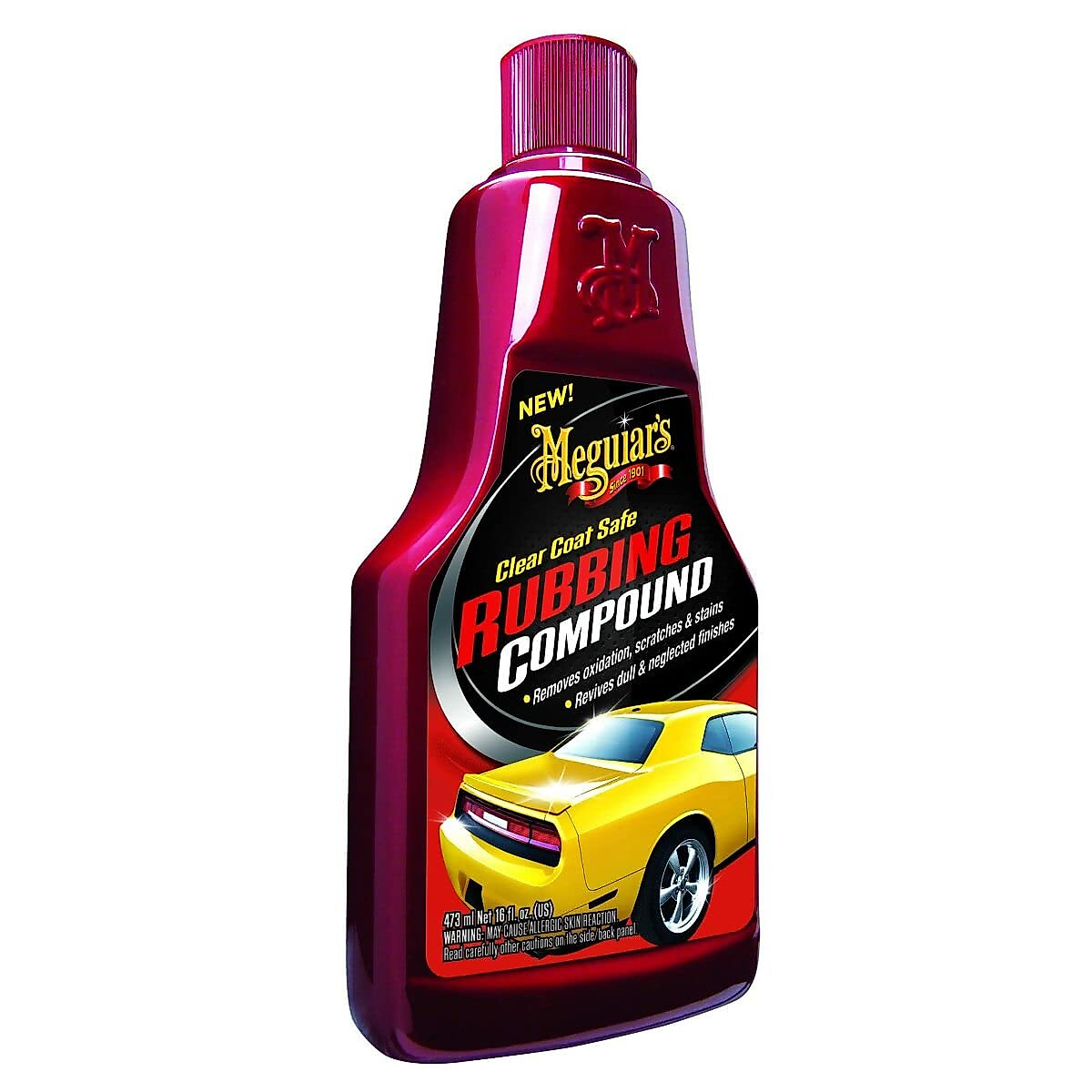 Meguiar's G18016 Clear Coat Safe Rubbing Compound, 16 oz.