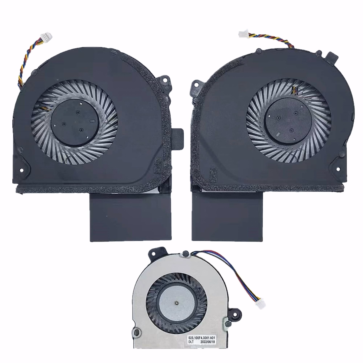 QUETTERLEE Replacement New Laptop CPU+GPU+Small Cooling Fan for ASUS ROG Strix GL703GS GL703GM GL703 S7B GL703GS-DS74 GL703GM-DS74 GL703GM-NS73 Series FK0A + FK08 + FK09 DC12V Fan