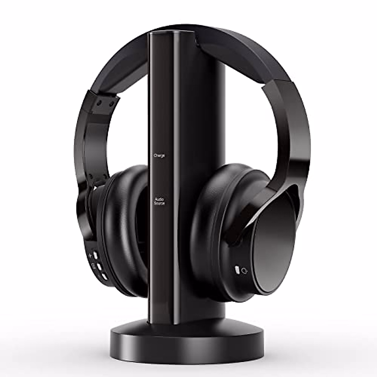 Rybozen Wireless TV Headphones with 2.4G Digital RF Transmitter, Hi-Fi Over-Ear Cordless Headset with RCA / 3.5MM / Optical Port, for Watching Home TV Game Computer Television