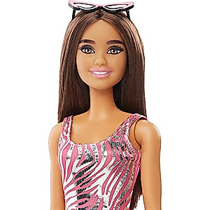 Barbie Doll and Fashion Advent Calendar, 24 Clothing and Accessory Surprises Like Swimsuit, Dress, Hat and Pet Kitten