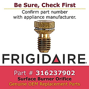 Frigidaire 316237902 Top Burner Orifice