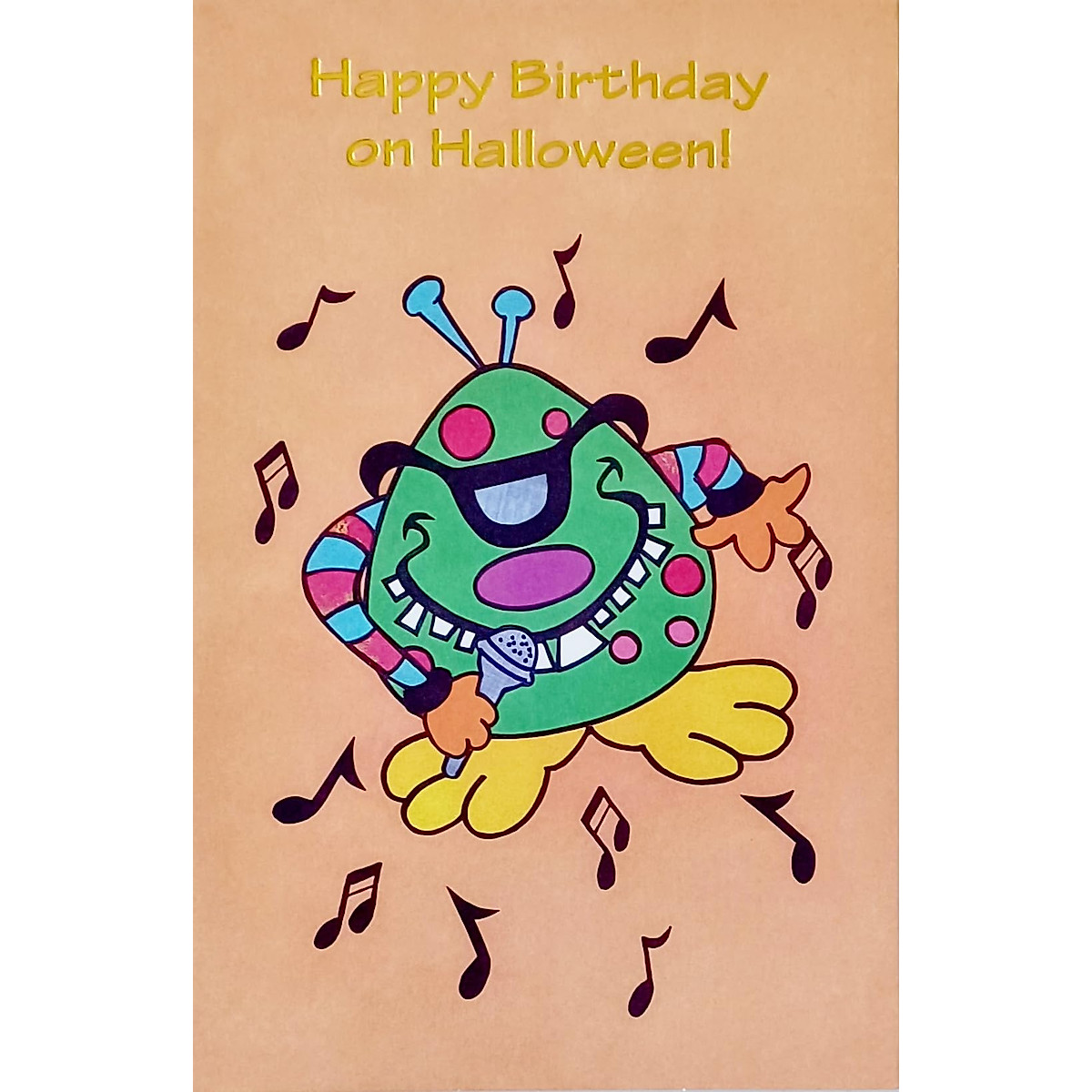 Greeting Card These Halloween And Birthday Wishes Are Coming Your Way To Wish You A Real Happy Day