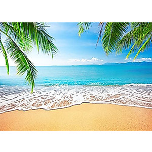 GYA 7x5ft Tropical Beach Background Photo Props for Studio,Wedding,Party Photography Backdrops Vinyl