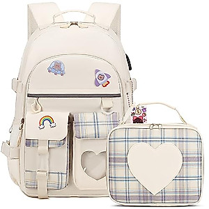 ACESAK Backpack for Girls - Bookbag Backpacks Schoolbag for Girls Kids Teen Women Casual Laptop Travel Daypacks - School Bag Elementary Middle School College Cute Backpack with Lunch Box