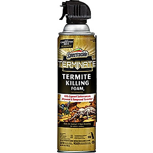 Spectracide Terminate Termite Killing Foam, Kills Exposed Subterranean, Drywood and Dampwood Termites On Contact, for Insects, 16 fl Ounce