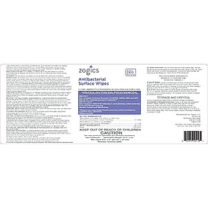 Zogics Antimicrobial Wipes and Wall Mounted Dispenser – No-Touch Wipes Dispenser, Mounts Easily to Wall for Quick Access to Disinfecting Wet Wipes