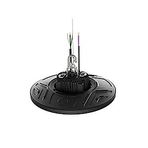 Lithonia Lighting CPRB ALO13 UVOLT SWW9 80CRI DBL LED Round High Bay with Switchable Color Temperature and Adjustable Light Output Switch, Multi-Volt 120-347V, 13-inch, Black