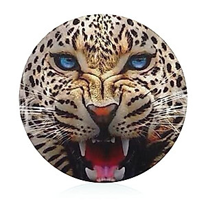 Angry Leopard Cutting Board Tempered Glass Chopping Board for Kitchen Hotel