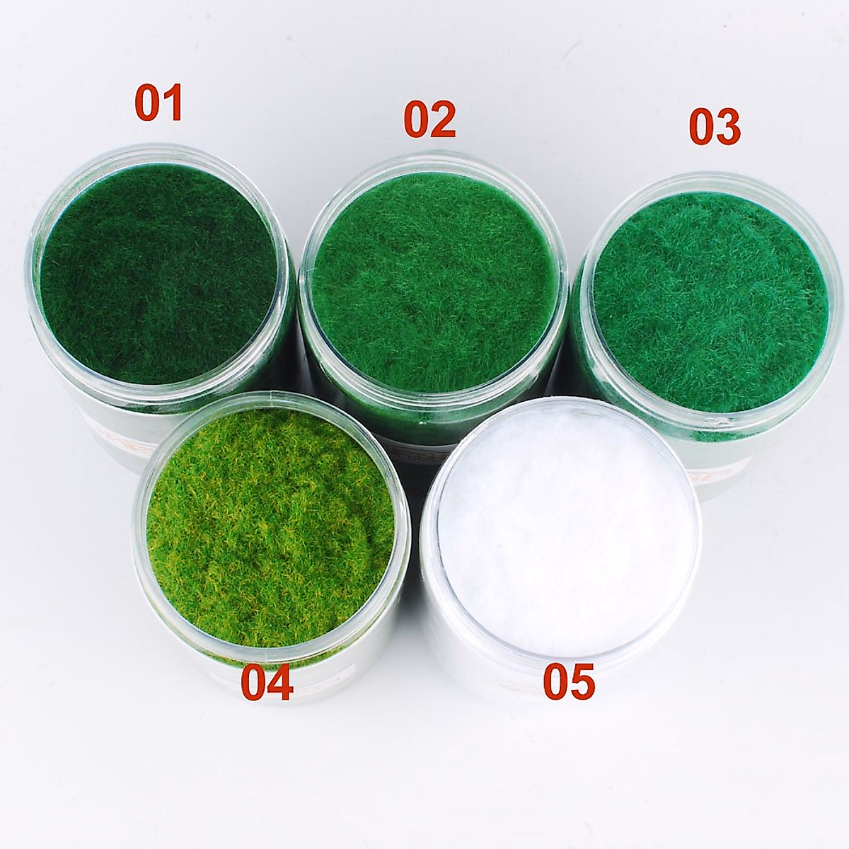 NWFashion Dress Tree Flower Grass Dressing Scatter Flock for Miniatures Model (05 White)