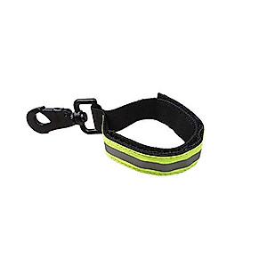 LINE2design Heavy Duty Firefighter Glove Strap with Green Reflective Trim Fire Gear Bags - Ultimate Turnout Gear Bags Firefighting Glove Safety Strap
