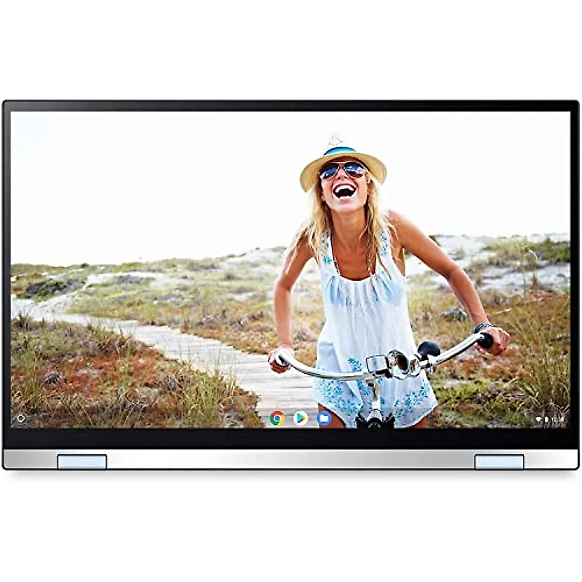 ASUS Newest Flip 2-in-1 14" FHD Touchscreen Chromebook Laptop, Intel Core m3-8100Y(up to 3.4 GHz), 8GB RAM, 128GB Space(64GB eMMC+64GB Card), Webcam, Backlit Keyboard, WiFi, Chrome OS, Silver+JVQ MP