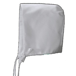 100% Cotton Dress Christening Gown Baptism Gown with Lace Border (Newborn (Birth-7 lbs)) White