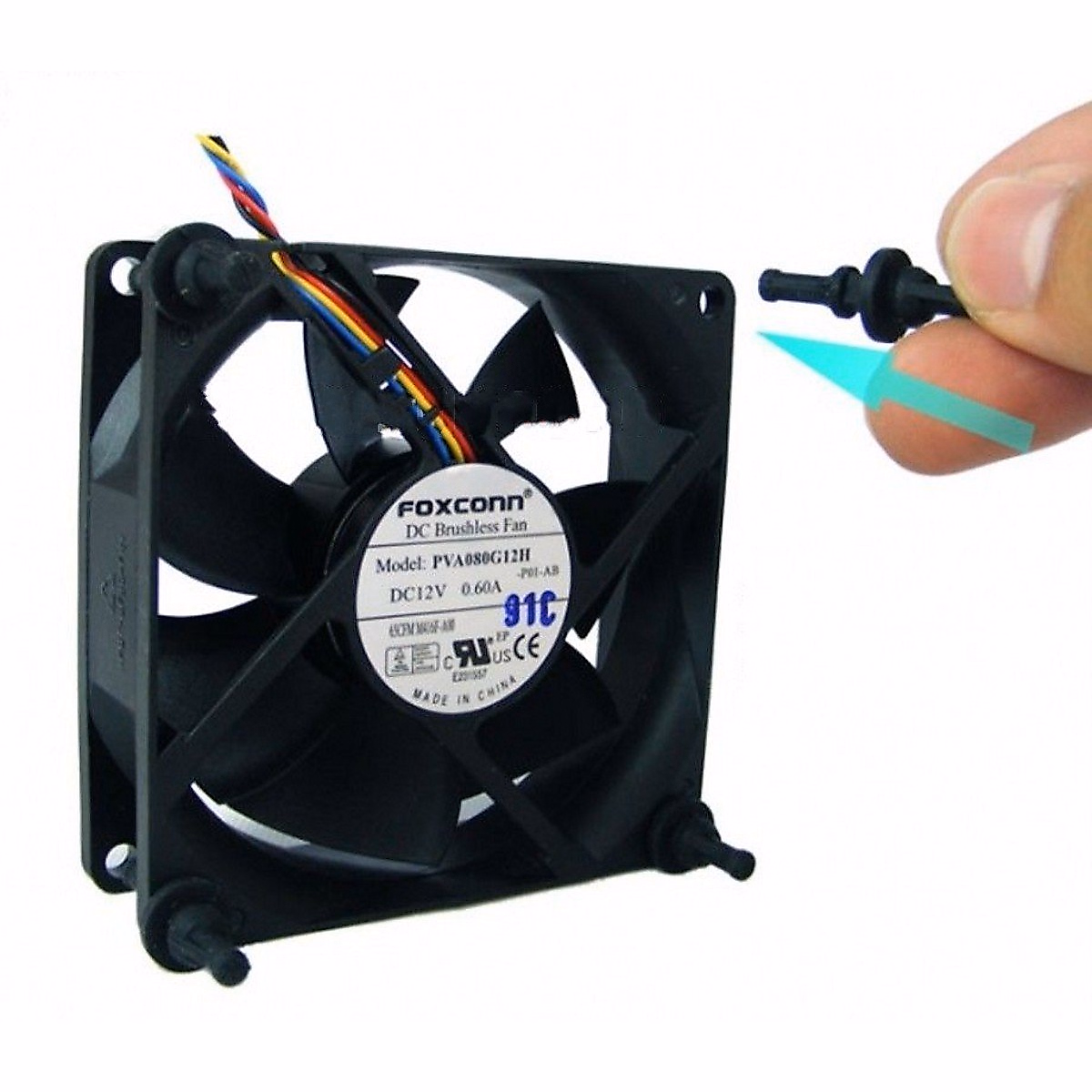 Honbay 40pcs Anti Vibration Flexible Rubber PC CPU Case Fan Mounting Screws Pin Rivet