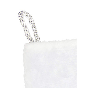 Peanuts Snoopy Kurt Adler Cuffed Satin Holiday Stocking (19", Blue/White)