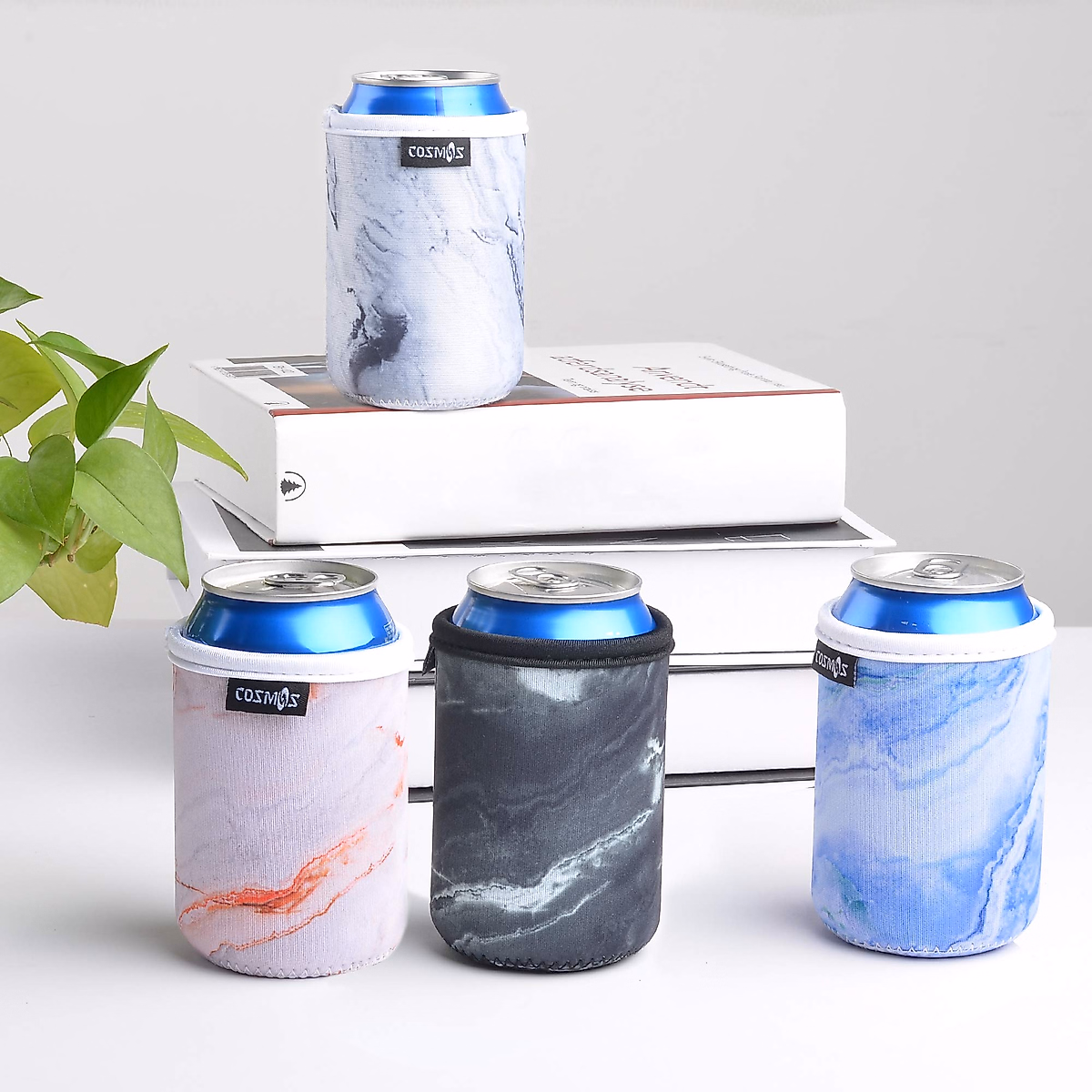 CM Soft Neoprene Standard Beverage Can Sleeves Insulators Regular Standard Can Covers for Standard 12 Fluid Ounce Drink & Beer Cans