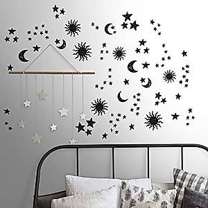 Wall Pops DWPK3757 See The Stars Art Kit Wall Decal, Blacks