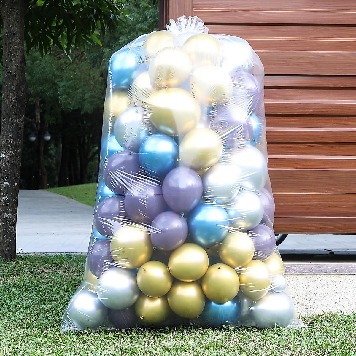 Citadel Black Reinforced Heavy-Duty Balloon Transport Bag - 98.5 x 59 inches | Enhanced Double Thickness for Safe and Convenient Balloon Storage, Versatile Utility Storage Bag