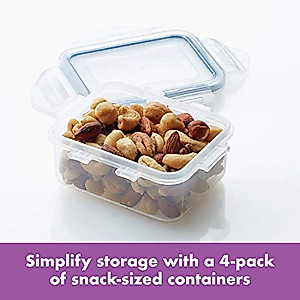 LOCK & LOCK Easy Essentials Food Storage Container Set, 4-Piece -Clear