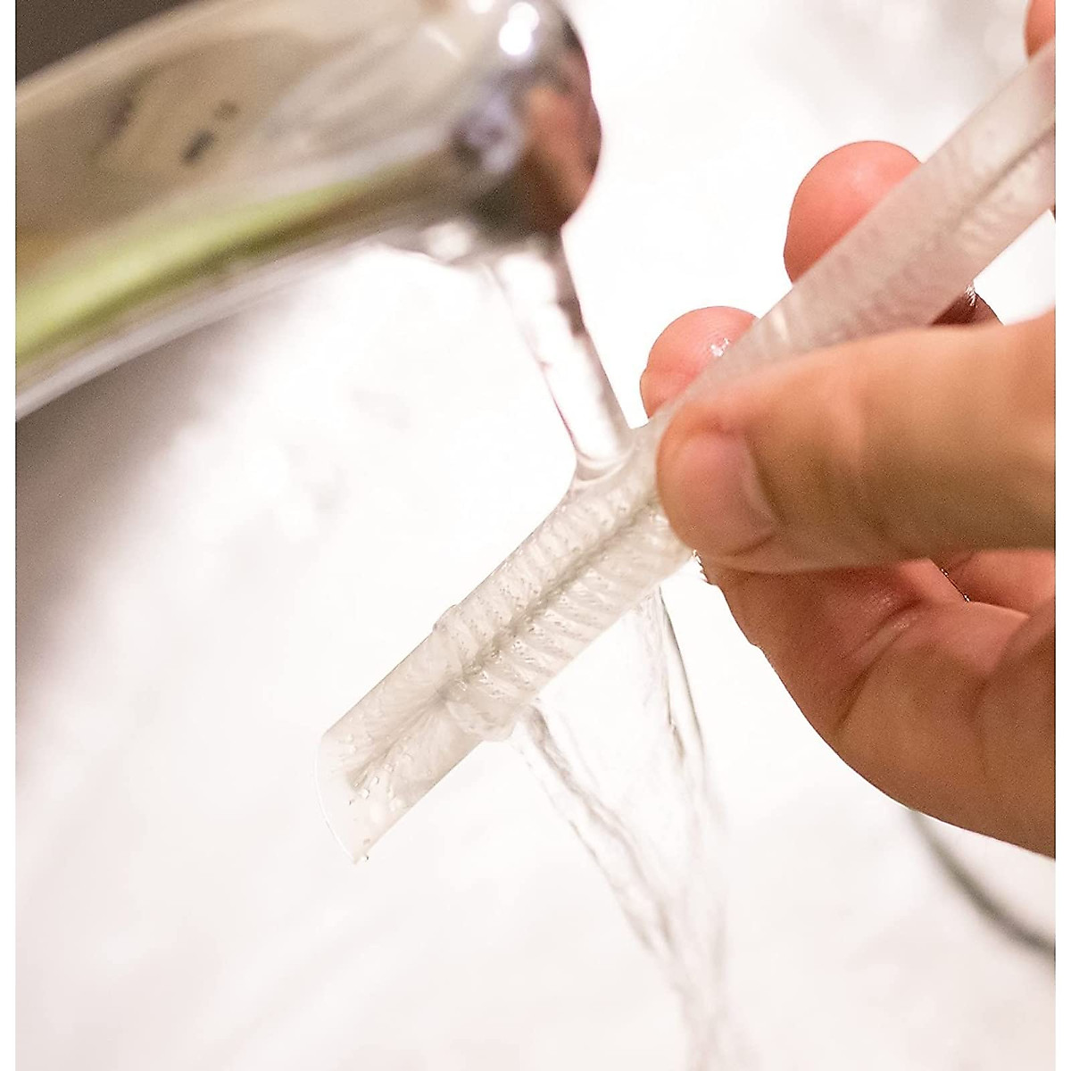 4 Pack Metal Straw Cleaner Brush, Extra Long Stainless Steel with Bristles for Cleaning Water Bottles, Boba Straws, Pipes, Tubes (12 in)