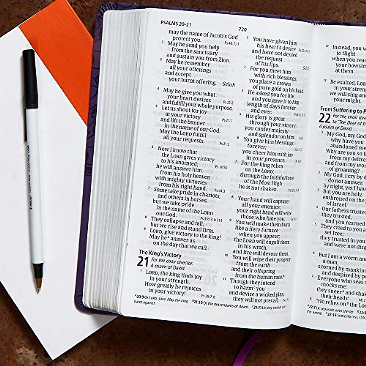 CSB Large Print Personal Size Reference Bible, Purple LeatherTouch, Red Letter, Presentation Page, Cross-References, Full-Color Maps, Easy-to-Read Bible Serif Type