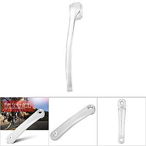 Bicycle Crank Arm, 170mm Bike Crank Leg Left Aluminum Alloy Single Chain Speed Crankset Replacement Accessory for Electric Hybrid Mountain Folding Commuter Road Exercise Repair Square Rhombic Hole