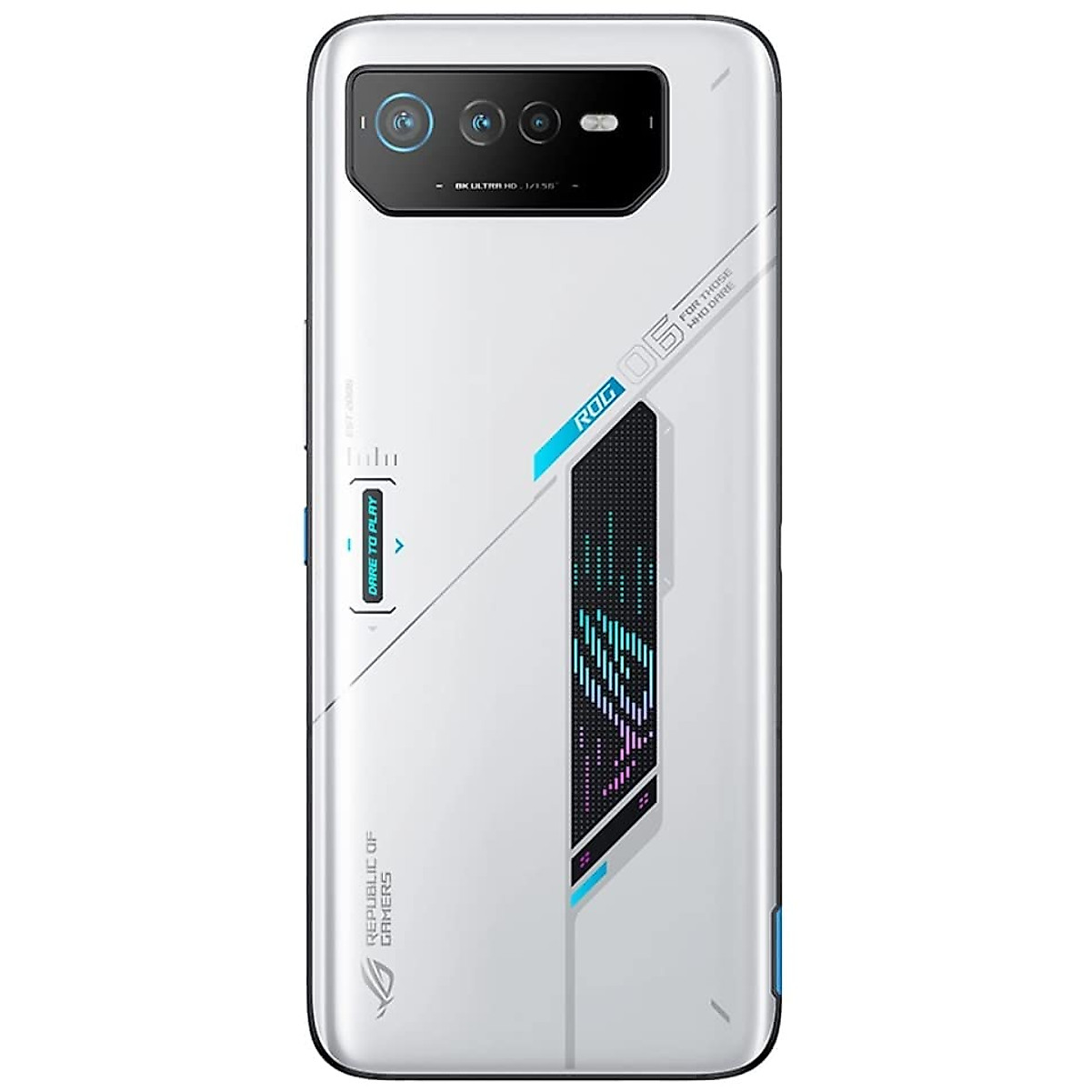 ASUS ROG Phone 6 Pro 5G 512GB 18GB RAM Factory Unlocked (GSM Only | No CDMA - not Compatible with Verizon/Sprint) Global Version - White