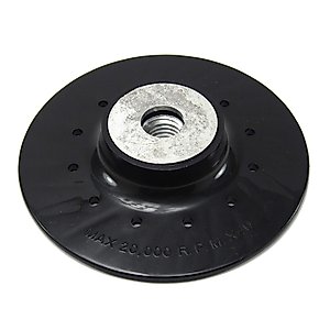 Elitexion Angle Grinder Ribbed Back 4-1/2 inches Plastic Pad for Resin Fiber Disc with 5/8 inch 11 Thread, Max 20,000 RPM