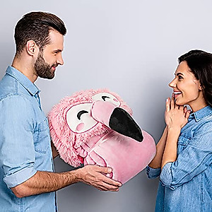 Flamingo Wearable Hooded Blanket for Adults – Pink Fuzzy Super Soft Warm Cozy Plush Flannel Fleece & Sherpa Hoodie Throw Cloak Wrap - Flamingo Gifts for Women Adults Girls and Kids