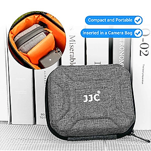 JJC 10 Pockets Hard Shell Lens Filter Bag Up to 95mm, Water Resistant & Dustproof, Camera Filter Pouch with Microfiber Cleaning Cloth, Filter Carrying Case for Photography Filter Round Filter