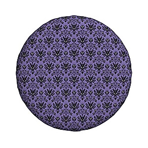 Haunted Mansion Spare Tire Cover Wheel Protectors Cover Weatherproof Sun Protection Tyre Covers,14" 15" 16" 17"