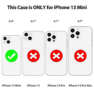 Jiunai Compatible with iPhone 13 Mini Case, Credit Card IDs Holder Wallet Back Pocket Slide Cover Card Slot Dual Layer Bumper Shell Rubber Cover Phone Case Designed for iPhone 13 Mini 5.4'' 2021 Navy