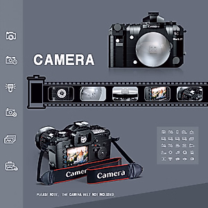 Uvini Adult Building Set, Building Blocks Camera, DIY STEM Toys, Best Gift for Adult, Teens, Collectible Model Digital Camera to Build 813pcs