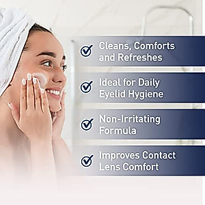 OCuSOFT Lid Scrub Original Foaming Eyelid Cleanser - Mild Instant Foaming Eyelid & Eyelash Cleanser - Daily Eyelid Wash to Remove Oil, Dust, Pollen & Eye Makeup - 7.25 fl oz