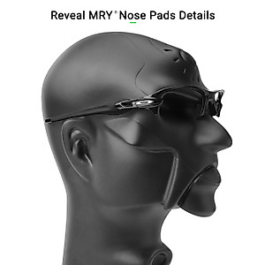 Mryok Replacement Nose Piece Nose Pads for Oakley Flak 2.0/Flak Jacket/Half Jacket/Half Jacket 2.0/Fast Jacket Sunglass - Black