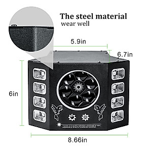 UV Dj Lights 100W Bee Eye Strobe Stage Light Disco Light DJ Light with Beam Pattern Strobe Effect, Remote and DMX Control for Stage Wedding Bar Karawa Church Disco Show Party Lights...