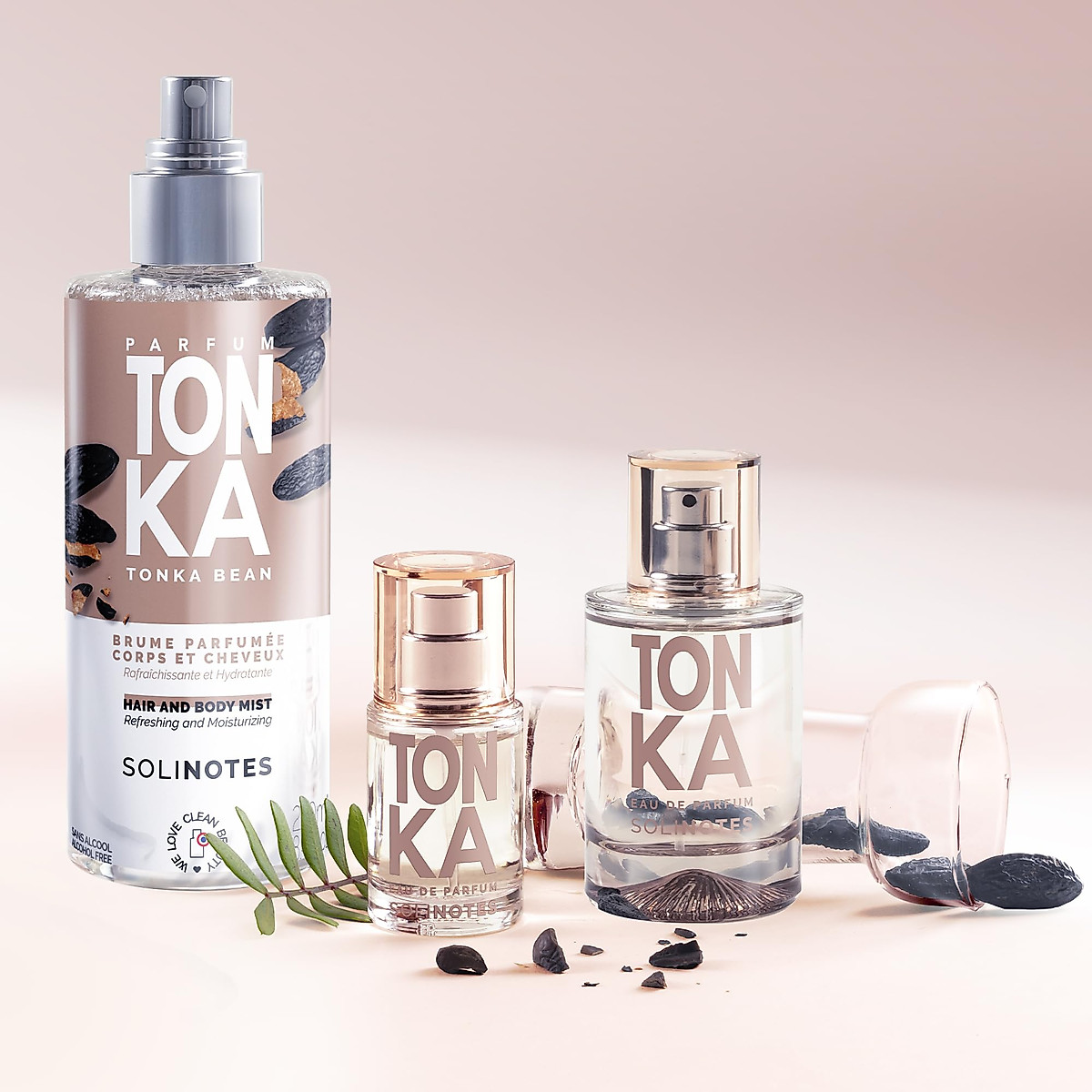 SOLINOTES Tonka Perfume for Women - Eau De Parfum | Delicate Floral and Soothing Scent - Made in France - Vegan - 0.5 fl.oz