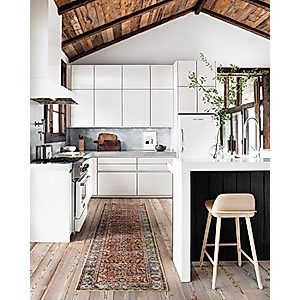 Loloi II Layla Collection LAY-01 Brick/Blue, Traditional 2'-3" x 3'-9" Accent Rug